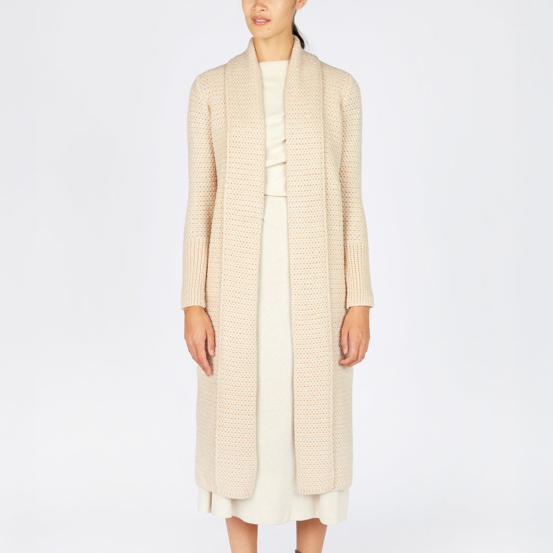 'Rathnew' Textured Coatigan - Oatmeal Marl – The Celtic Rose